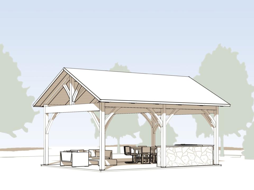 Timber Frame Pavilions – Brooks Post & Beam
