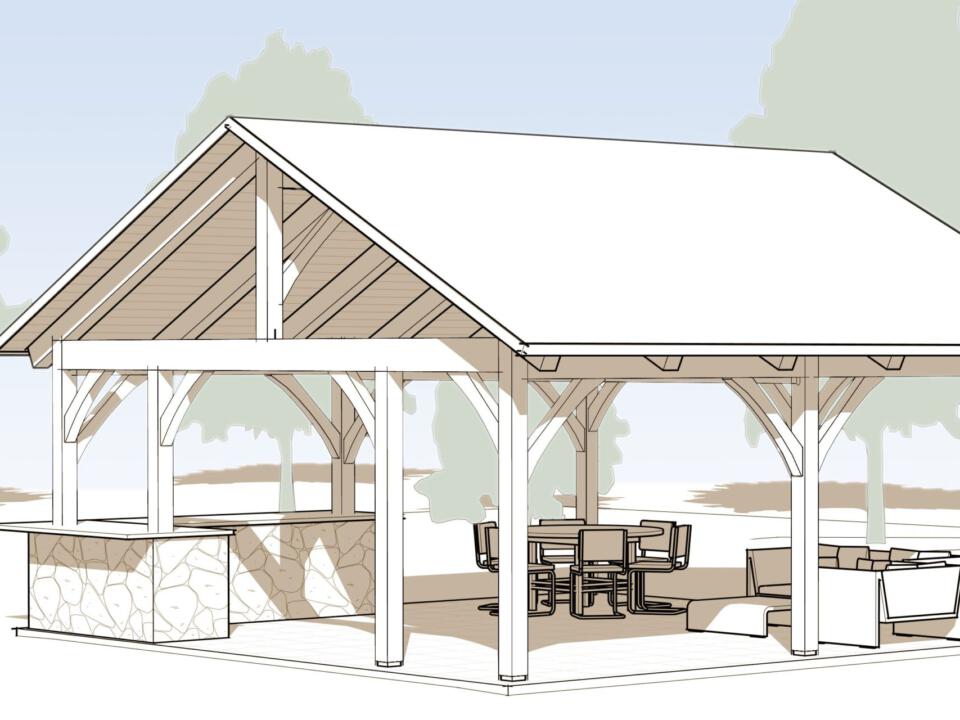 Timber Frame Pavilions – Brooks Post & Beam