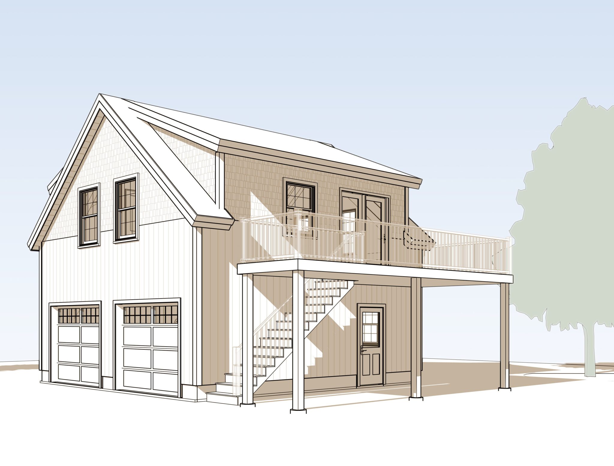 The Attitash Barn Dormer Apartment | Timber Frame Home Plan – Brooks ...